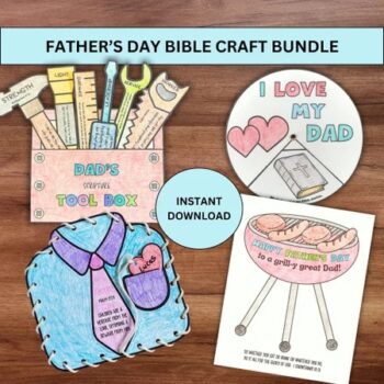 Christian Father's Day crafts, Printable Religious Fathers Day