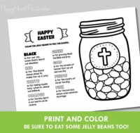 Jelly Bean Prayer, Jelly Bean Gospel Crafts, Christian Easter Ideas Kids
