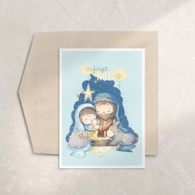 Christian Christmas Cards for Kids, DIY Religious Christmas Cards kids