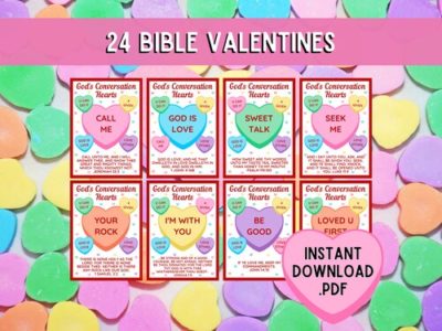 Christian Valentines Day Ideas Kids, Printable Sunday School Valetines