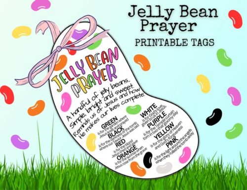 Jelly Bean Prayer, Jelly Bean Gospel Crafts, Christian Easter Ideas