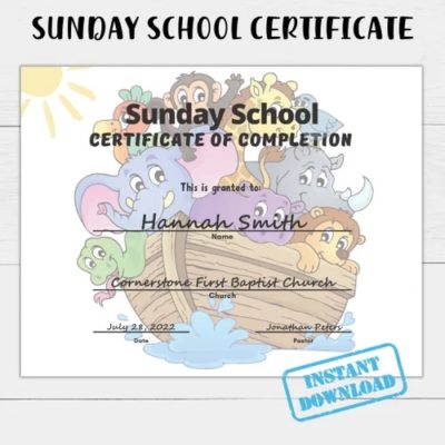 Sunday School Awards, Sunday School Rewards Priizes