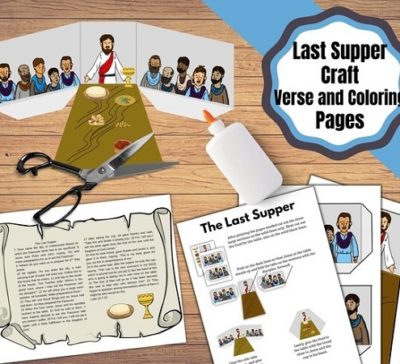 Holy Week Days Kids, Holy Week Crafts, Last Supper Ideas Kids