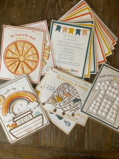 Sunday School Activity Books, Printable Bible School Work Books