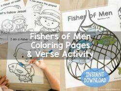 Fisher of Men Bible Crafts, Jesus Christ Disciples Activities